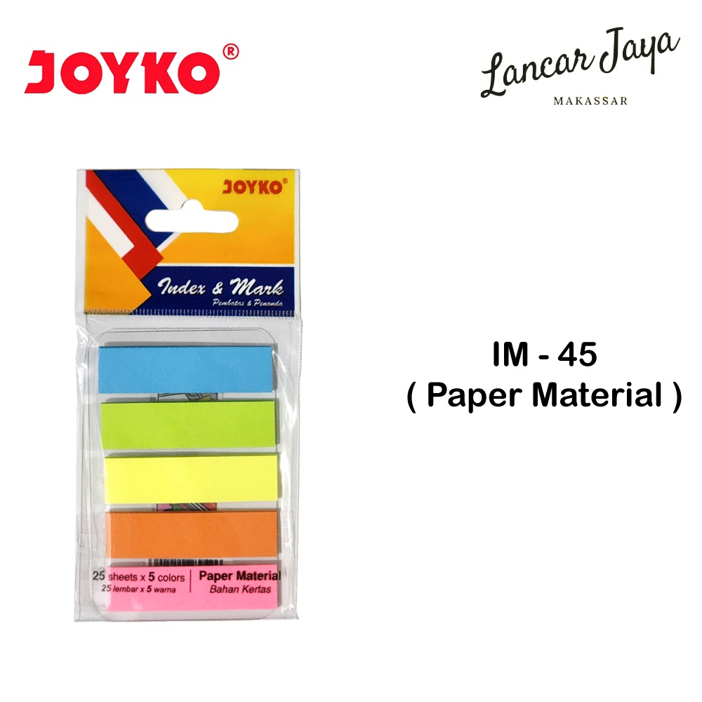 Jual Index & Mark Penanda Pembatas Joyko IM-45 Kertas Kotak | Shopee ...