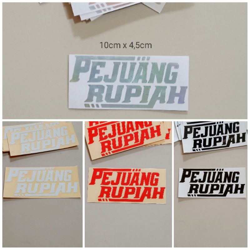 Jual STICKER PEJUANG RUPIAH CUTTING STICKER MOTOR | Shopee Indonesia