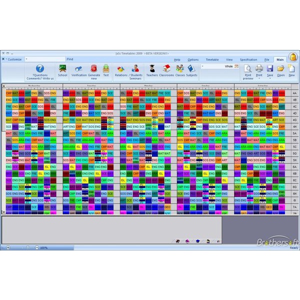 Jual asc time table Software jadwal jadual pelajaran sekolah murah ...