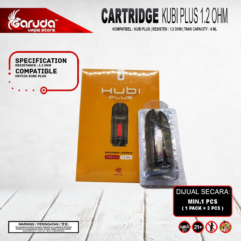 Jual Cartridge Kubi Plus Hotcig 1Pcs 100% Authentic | Shopee Indonesia