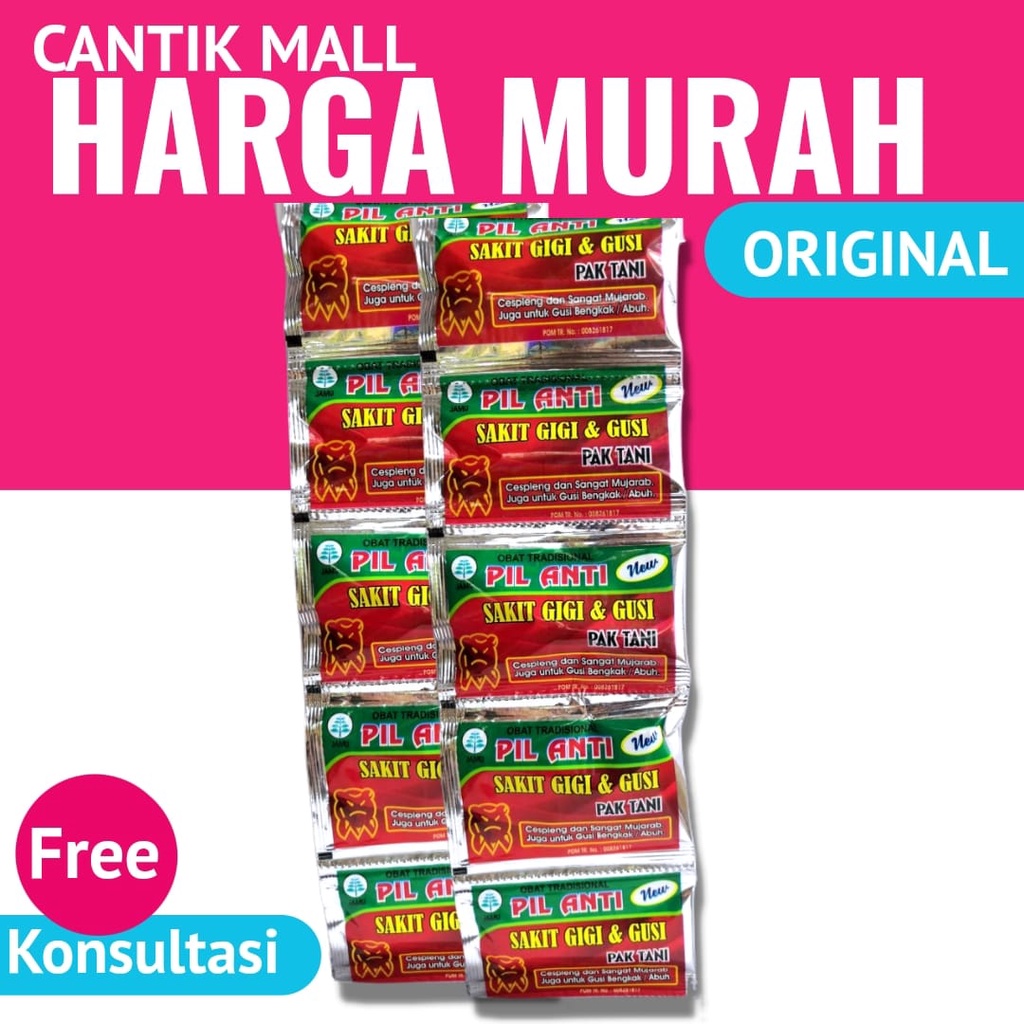 Jual CANTIK-CANTIK MALL- PIL PAK TANI KAPSUL OBAT SAKIT GIGI | Shopee ...
