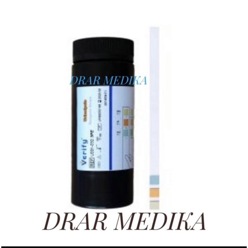 Jual tes urin verify 3 parameter isi 100 strip | Shopee Indonesia