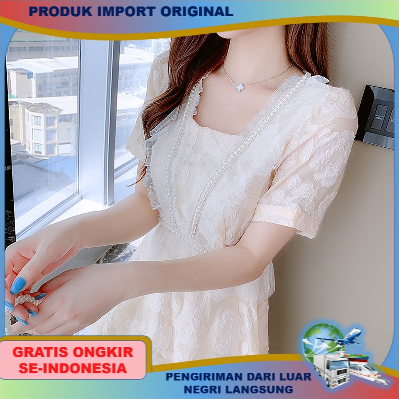 Jual Chiffon Dress Prancis Korea China Pakaian Peri Super Mori Premium ...