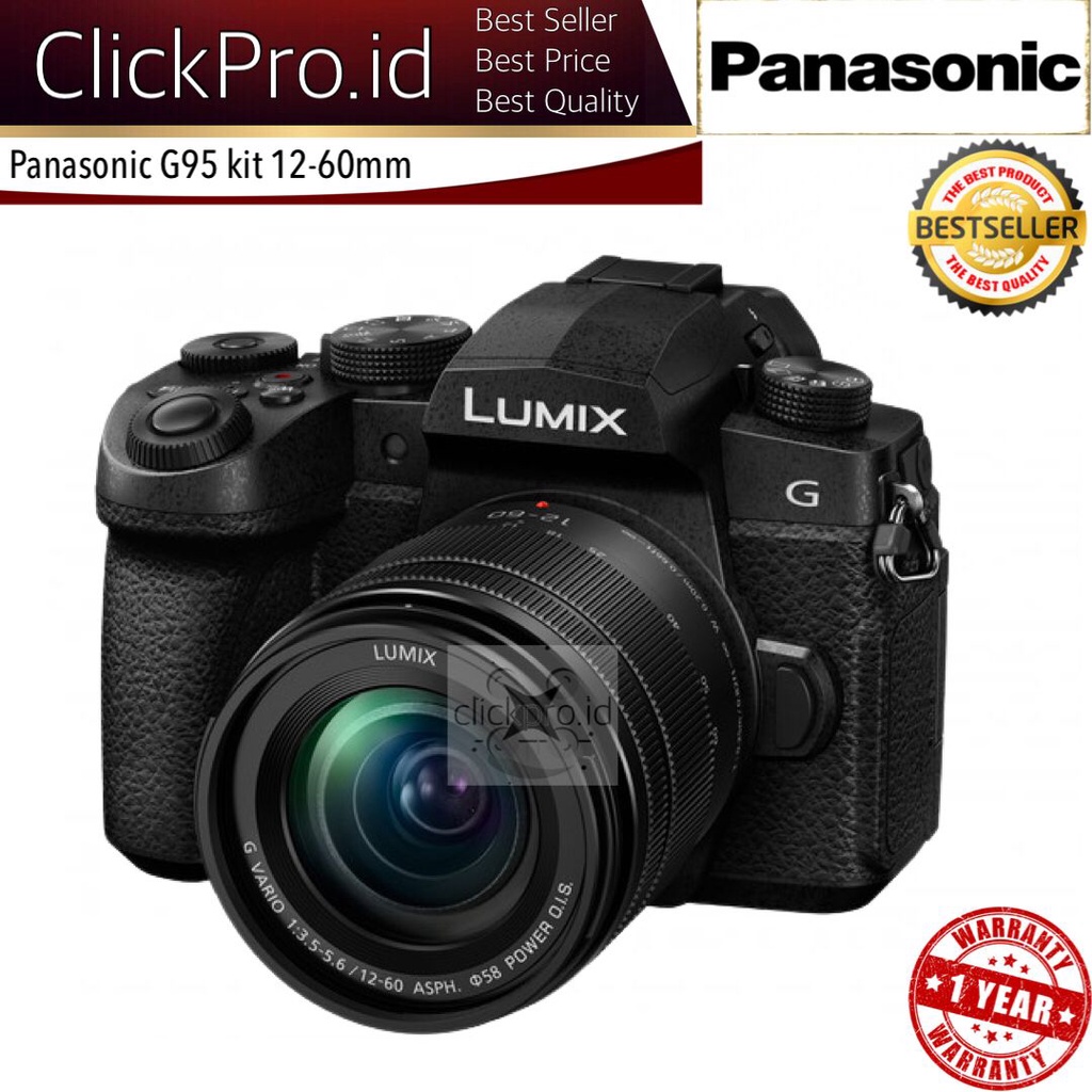 Jual Panasonic Lumix G95 kit 12-60mm / Panasonic G95 / G 95 kit 12-60mm | Shopee Indonesia