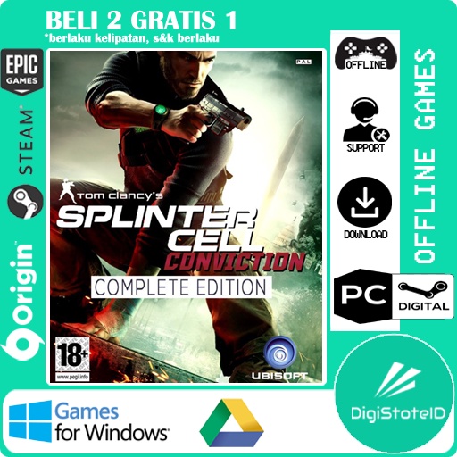 Jual Tom Clancys Splinter Cell Conviction Complete Edition - Game PC ...