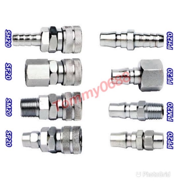 Jual COUPLER FEMALE KOPLER QUICK COUPLING SAMBUNGAN ANGIN KOMPRESOR ...