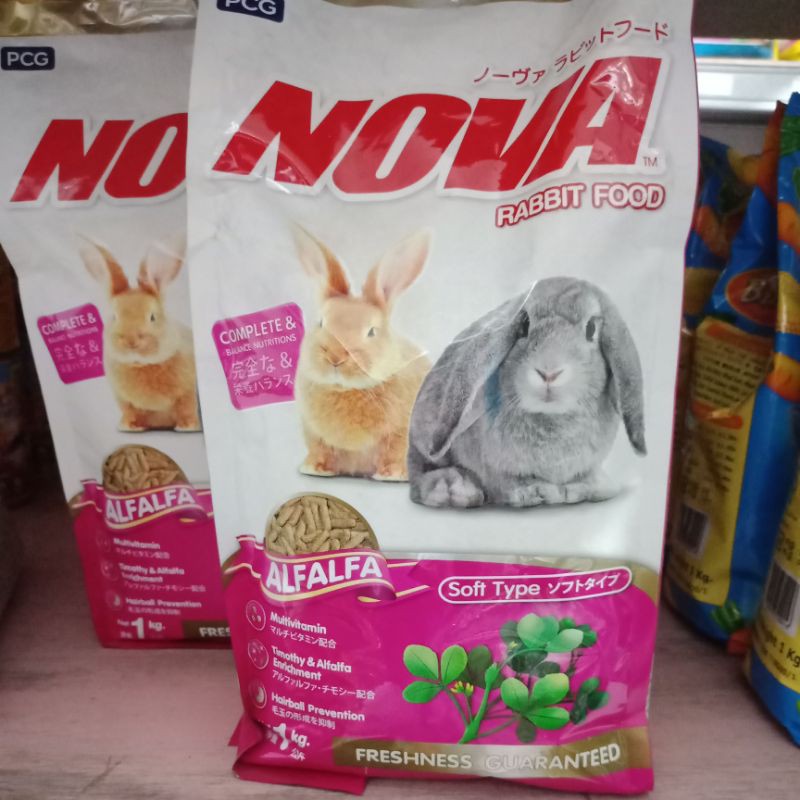 Jual Nova Rabbit Food 1kg | pakan kelinci Indonesia|Shopee Indonesia