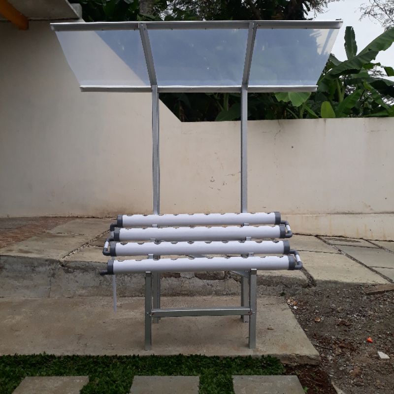 Jual Modul Instalasi Hidroponik 2,5 Inchi + Rangka Atap UV | Shopee ...