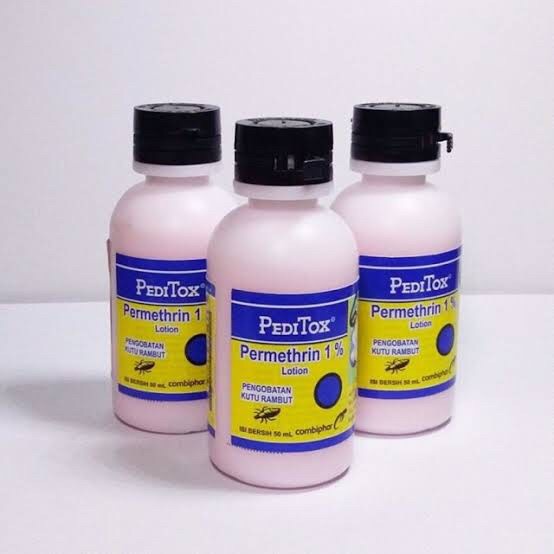 Jual Peditox Permethrin 1% Obat kutu Rambut ORIGINAL/ASLI ( 3 BOTOL ...