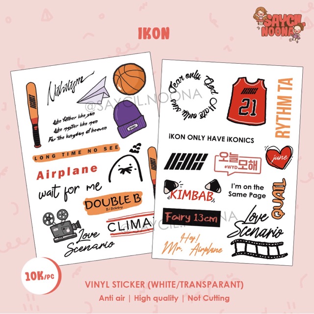 Sticker Series iKON 2 | Shopee Indonesia