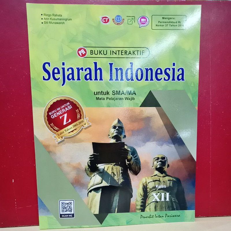Jual Buku PR/LKS interaktif Sejarah Indonesia kelas XII,12 (K13 revisi) intan pariwara, 2021/ ...