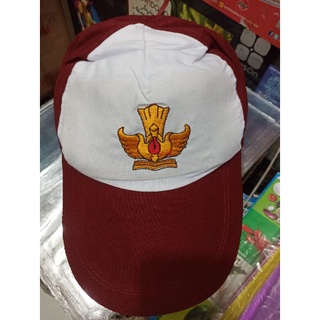 Jual Topi sekolah SD , SMP , SMA , TOPI PRAMUKA lambang bordir | Shopee ...