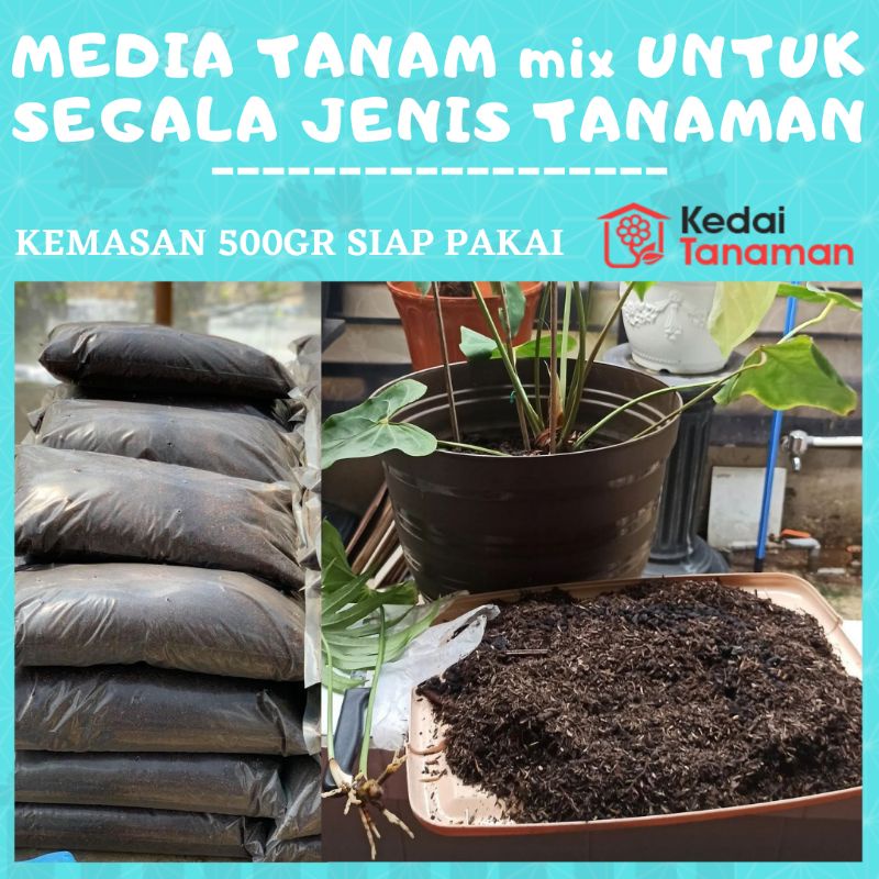 Jual Campuran Media Tanam Menyuburkan Akar & Tanaman Kemasan 500 Gram ...