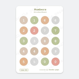 Jual Stiker label angka bulat dekorasi hp laptop scrapbook | Shopee ...