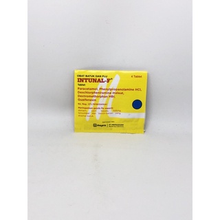 Jual Intunal F Tablet Obat Batuk Dan Flu Isi 1 Strip @4 Tablet ...