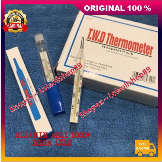Jual Termometer Air Raksa Alat Mengukur Suhu Tubuh ORIGINAL | Shopee ...