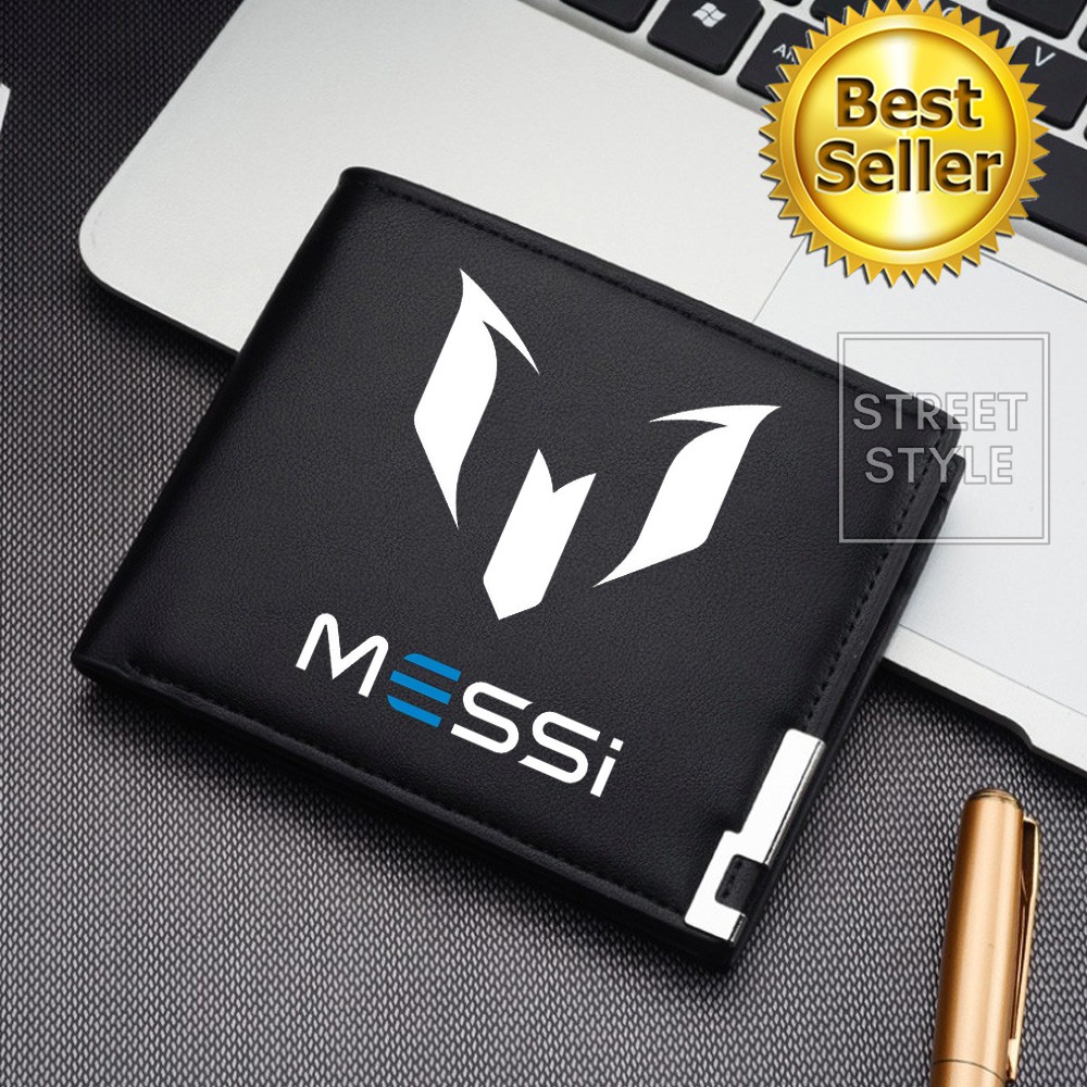 Jual Dompet Pria Lipat LIONEL MESSI Dompet Kulit Men Fashion Letter ...