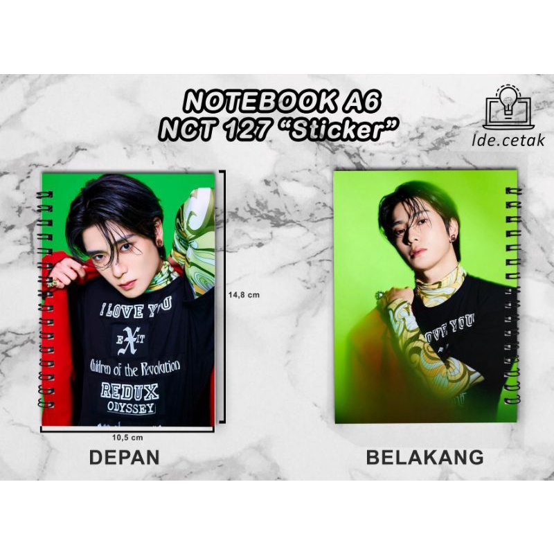 Jual Notebook NCT 127 Sticker A6 Unofficial / Buku Diary Notes A6 Kpop ...