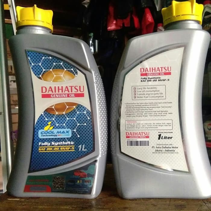 Jual OLI MESIN DAIHATSU GENUINE OIL 0W-20 LITER" (PASTI JAYA BAN ...
