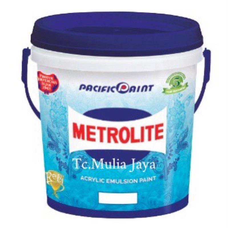 Jual METROLITE CAT INTERIOR - Putih Kebiru-biruan 3L | Shopee Indonesia
