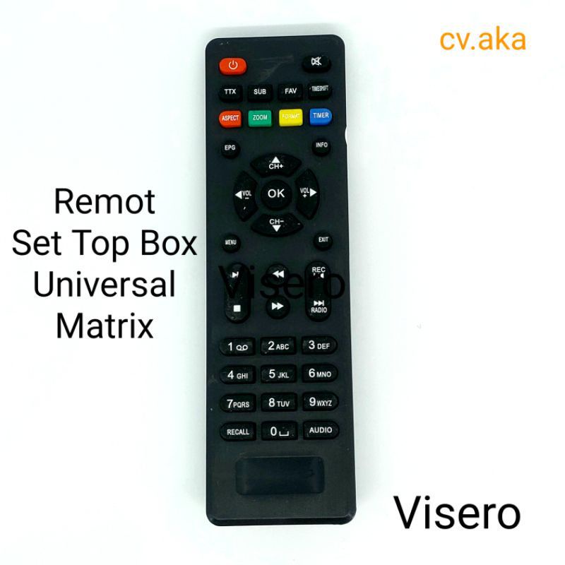 Jual REMOT ALTERNATIF SET TOP BOX T2 MATRIX APLLE MERAH | Shopee Indonesia