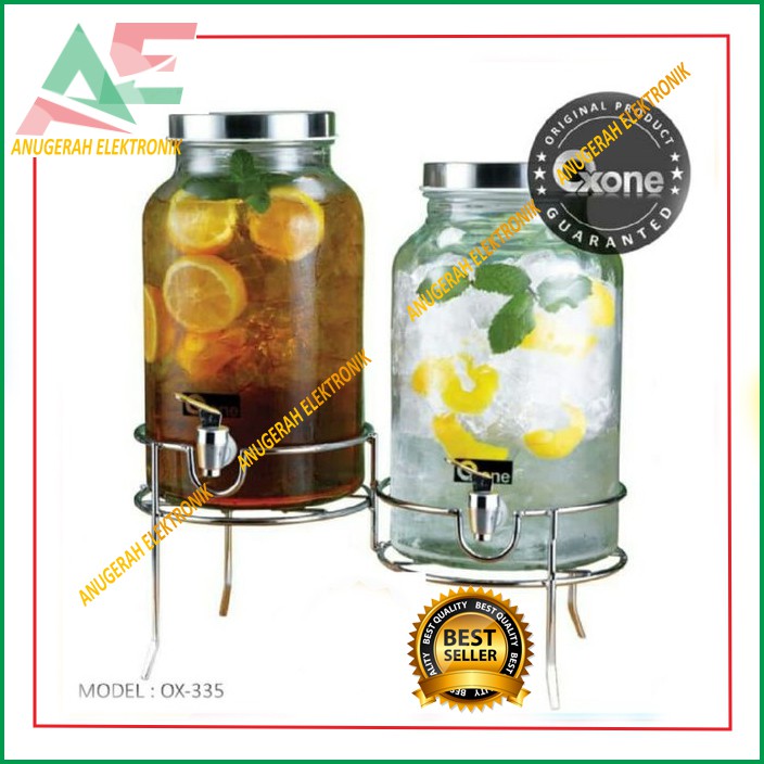 Jual Dispenser kaca OXONE water tank glass OX 335 double decanter OX335 ...