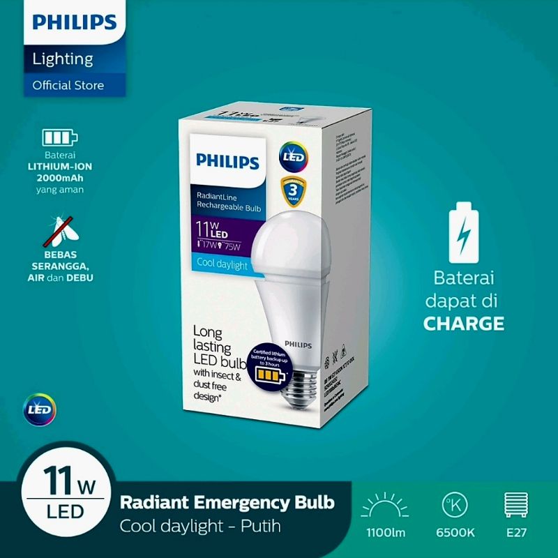 Jual Philips Radiant Line Led Bulb Lampu Emergency Philips 11 Watt ... Jual Philips Radiant Line Led Bulb Lampu Emergency Philips 11 Watt ...