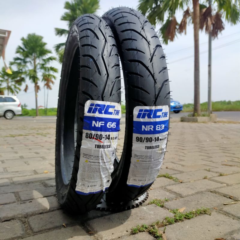 Jual Paket Ban Motor Matic // IRC NF 66 80/90 dan NR 83 90/90 Ring 14 ...