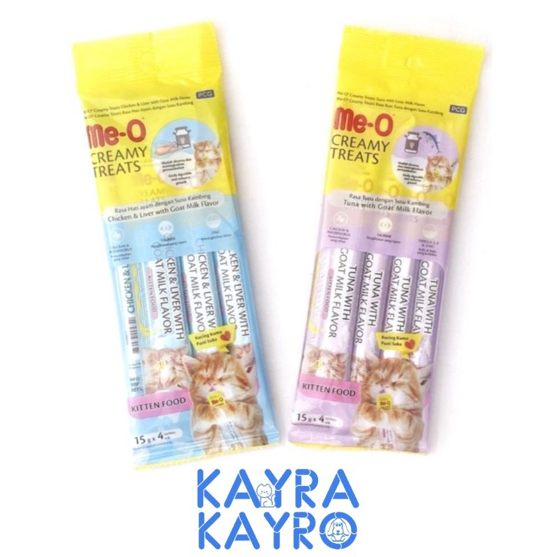 Jual Me-O Creamy Treats for Kitten Cat 15 gr x 4 Sachet - Snack/Treat ...
