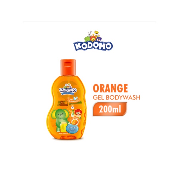 Jual KODOMO Body Wash Sabun Mandi Gel Orange 2 x 200 mL | Shopee Indonesia