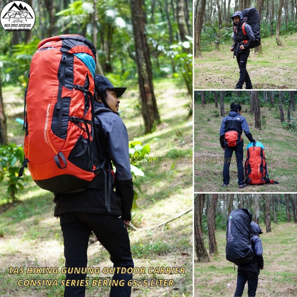 Jual TAS RANSEL GUNUNG CAMPING TAS CARRIER CONSINA BERING 65+5 LITER ...