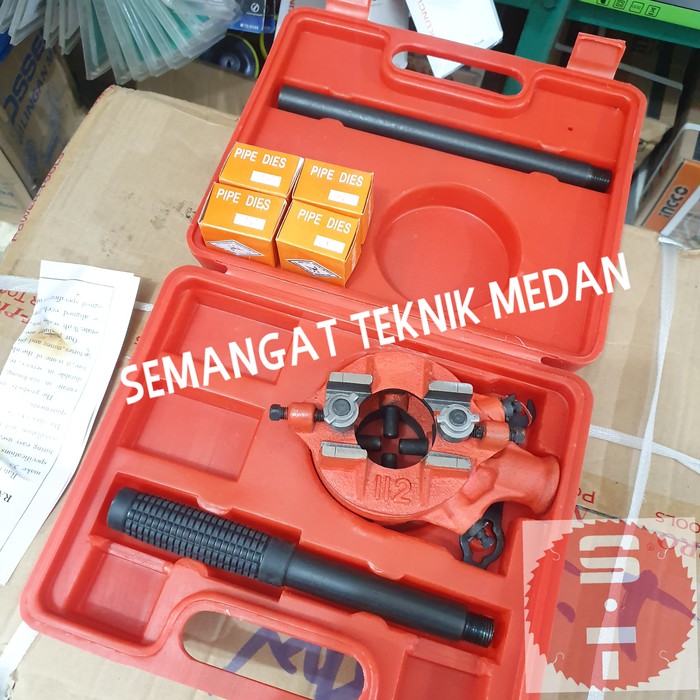 Jual ALAT SNAI SENAI PIPA MANUAL PIPE RATCHET DIE STOCK DRAT 1 PER 2 ...
