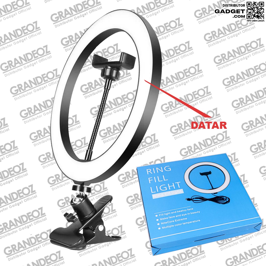 Jual RING LIGHT 26Cm Kit Clamp Monitor Laptop PC Lampu Ringlight 26 Cm ...