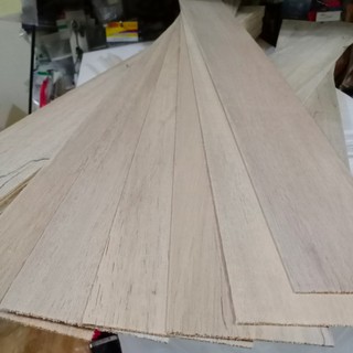 Jual Grade B Kayu Balsa Sheet 3mm x 10cm 1meter balsa lembaran kayu ...