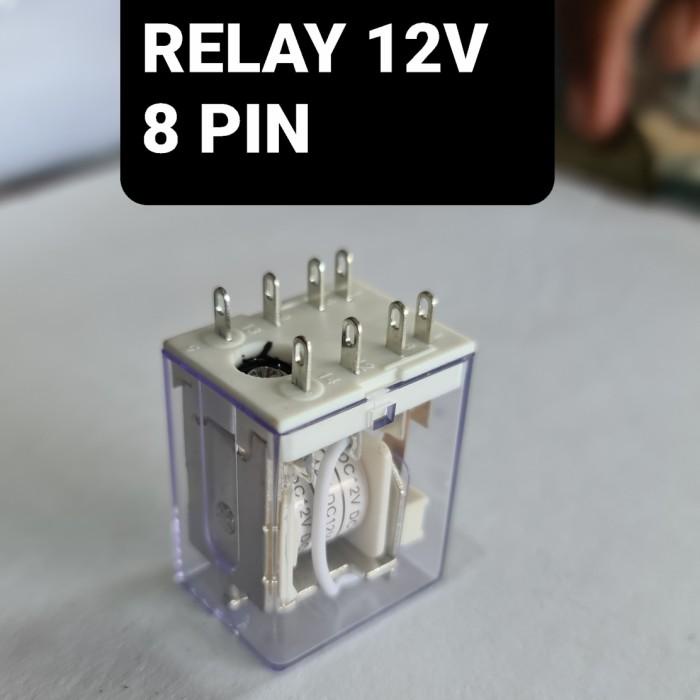 Jual relay relai my2n 12v 8p 12 volt v kaki 8 pin led lampu | Shopee Indonesia