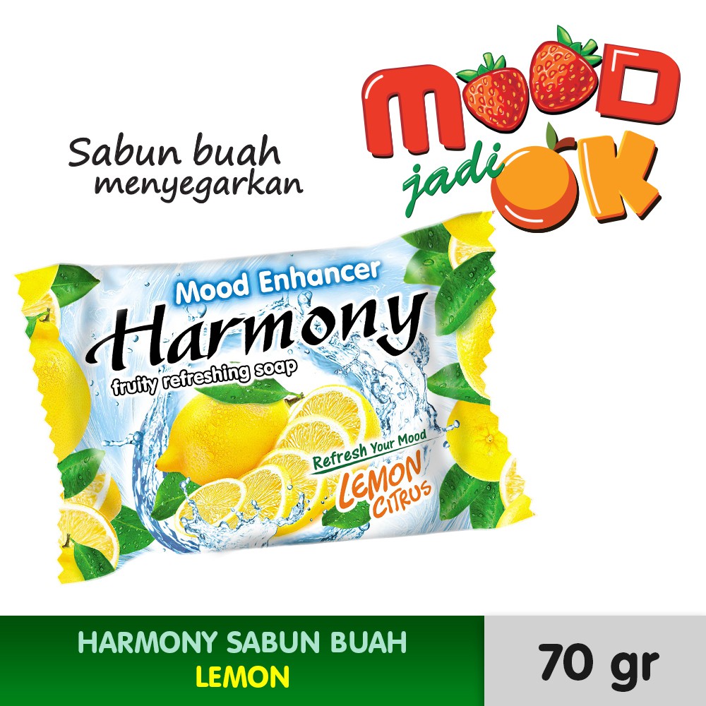 Jual HARMONY Sabun Buah Lemon 70g | Shopee Indonesia