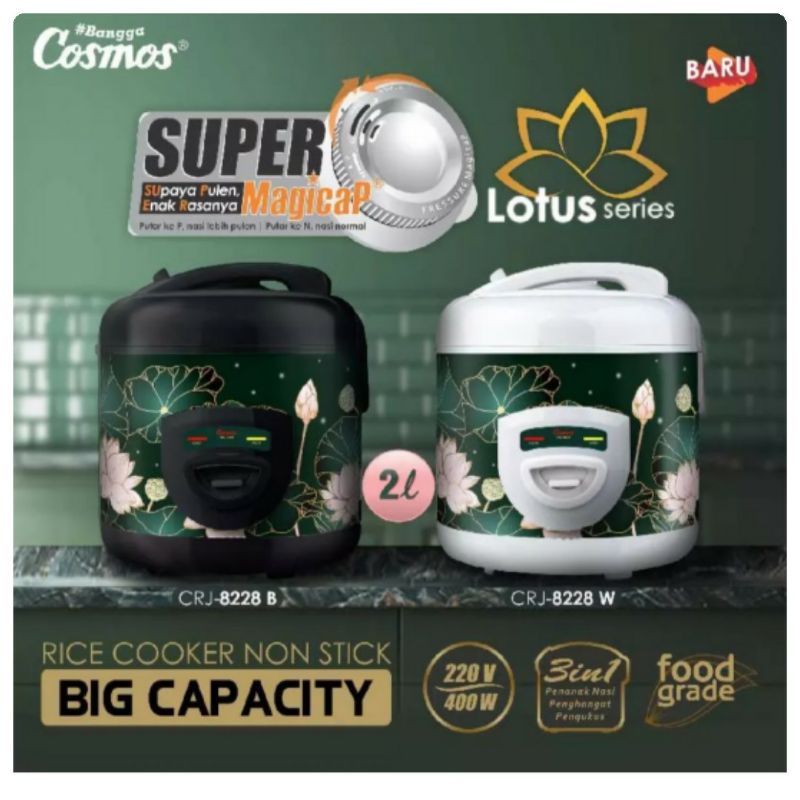 Jual Rice Cooker Cosmos 1.8L CRJ 3306 / CRJ 3305 / CRJ 3232 / CRJ 3307 ...