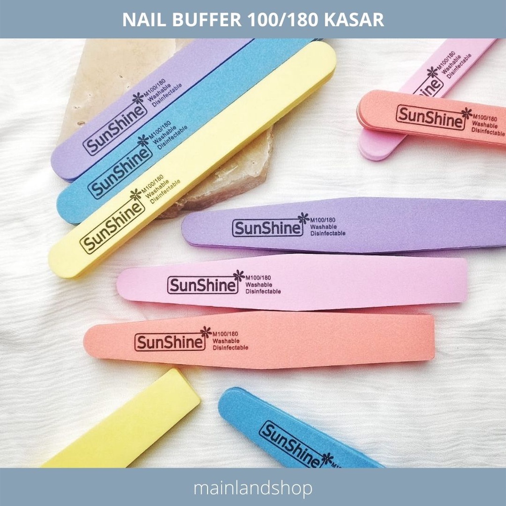 Jual Nail Buffer Sunshine 100 180 Sponge File / Amplas Kuku | Shopee ...