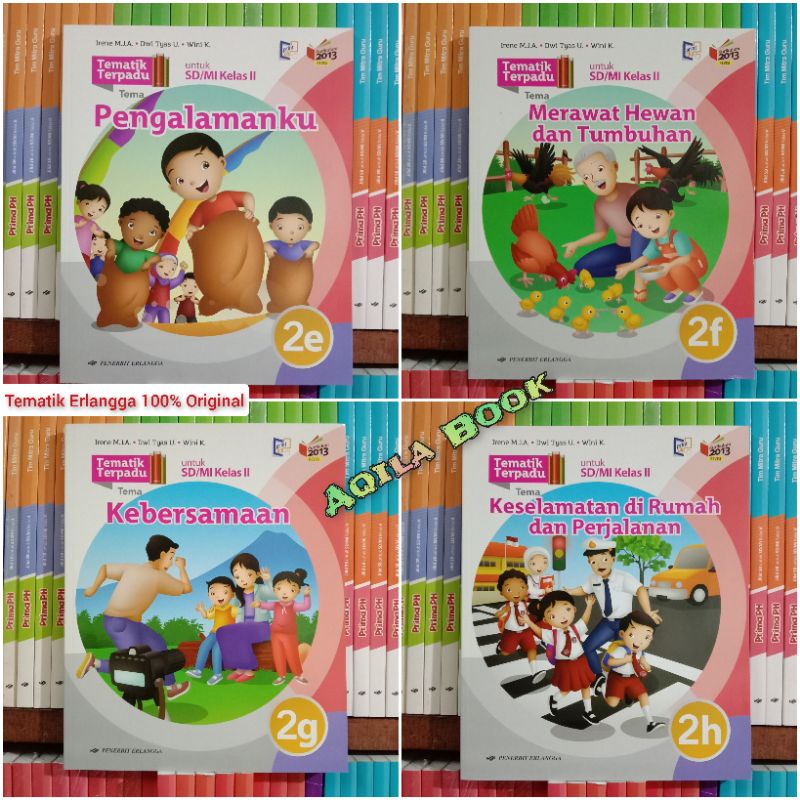 Jual BUKU TEMATIK 2E, 2F, 2G, 2H untuk SD kelas 2 Kurikulum 2013 Revisi ...