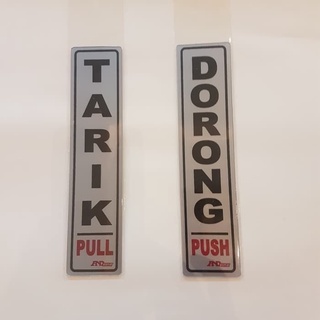 Jual sign stiker tarik / dorong / pull / push sticker, SING STIKER ...
