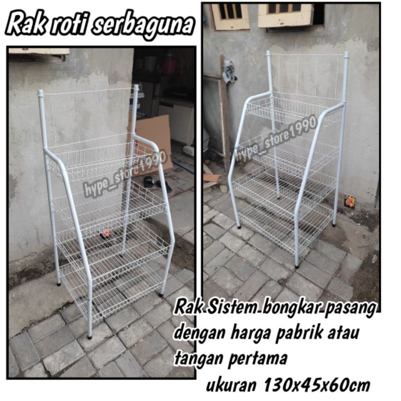 Jual Rak roti serbaguna/Rak chiki jumbo/Rak keranjang toko/Rack/Rak ...