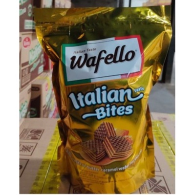 Jual ROMA WAFELLO WAFER ITALIAN CARAMEL POUNCH 228g | Shopee Indonesia