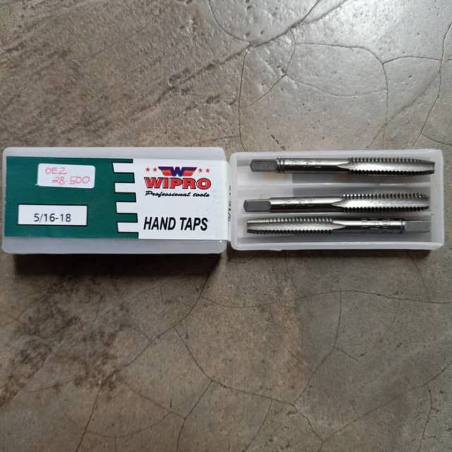 hand taps wipro 5/16-18 hand taps set 5/16-18 hand taps wipro set ...