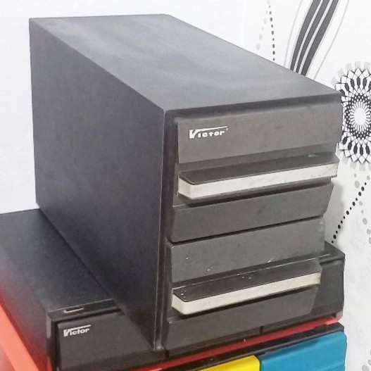 Jual rak tempat kaset Viktor untuk kaset video betamax muat 20 kaset ...