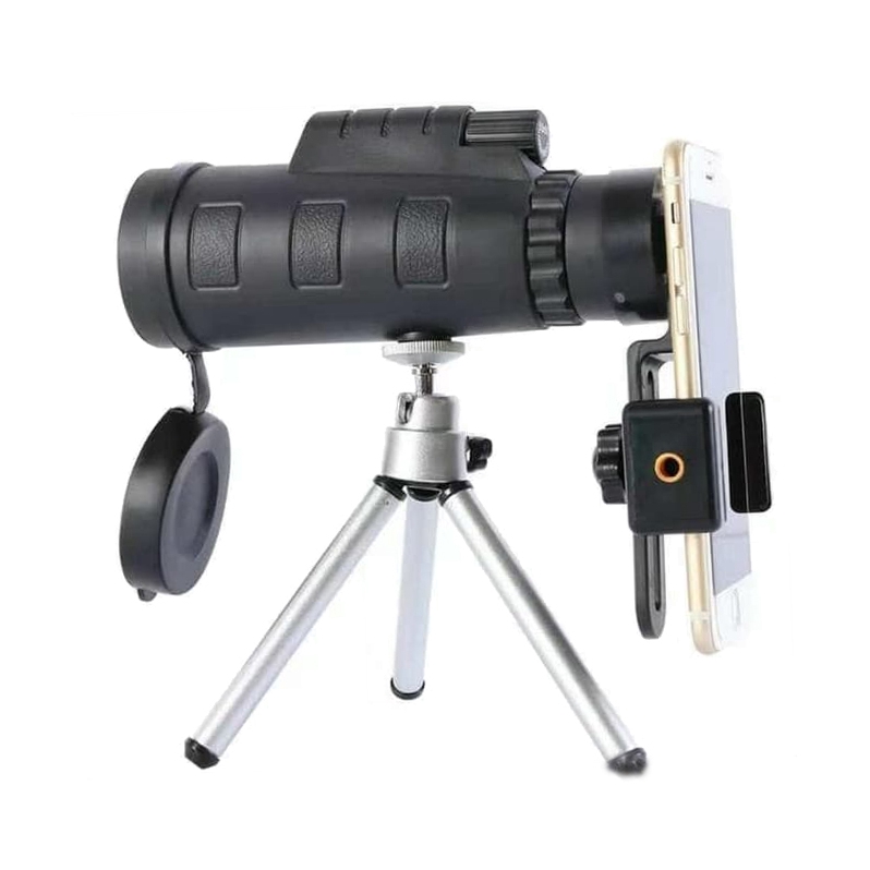 Teropong Monocular 40x60 Kompas Lensa Coating Bening Bonus Tripod ...