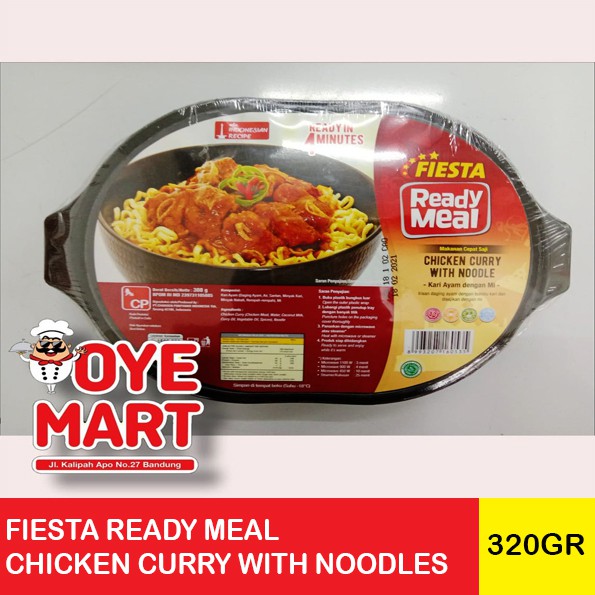 FIESTA READY MEAL CHICKEN CURRY WITH NOODLES 320GR MIE AYAM KARI HARGA ...