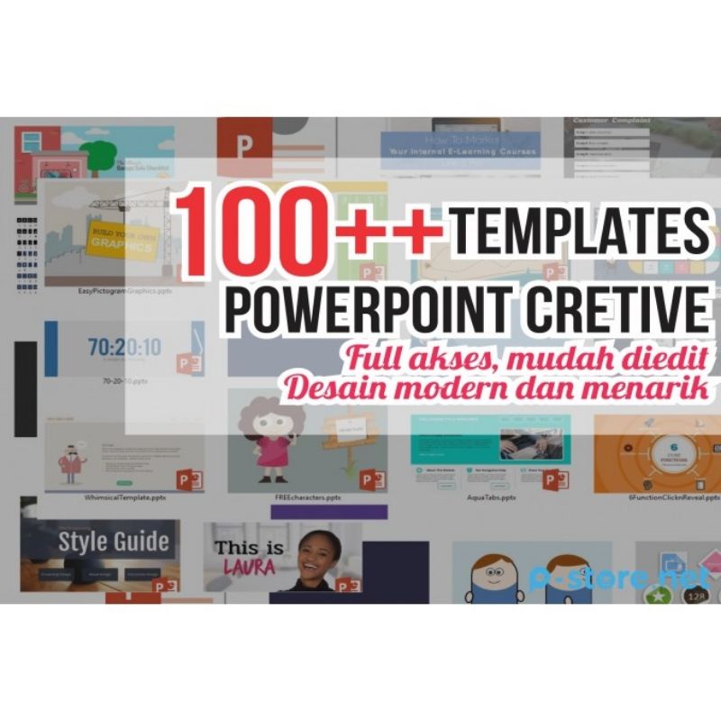 Jual 100+ TEMPLATE POWER POINT PPT PRESENTATION PREMIUM TANPA EKSTRAK ...