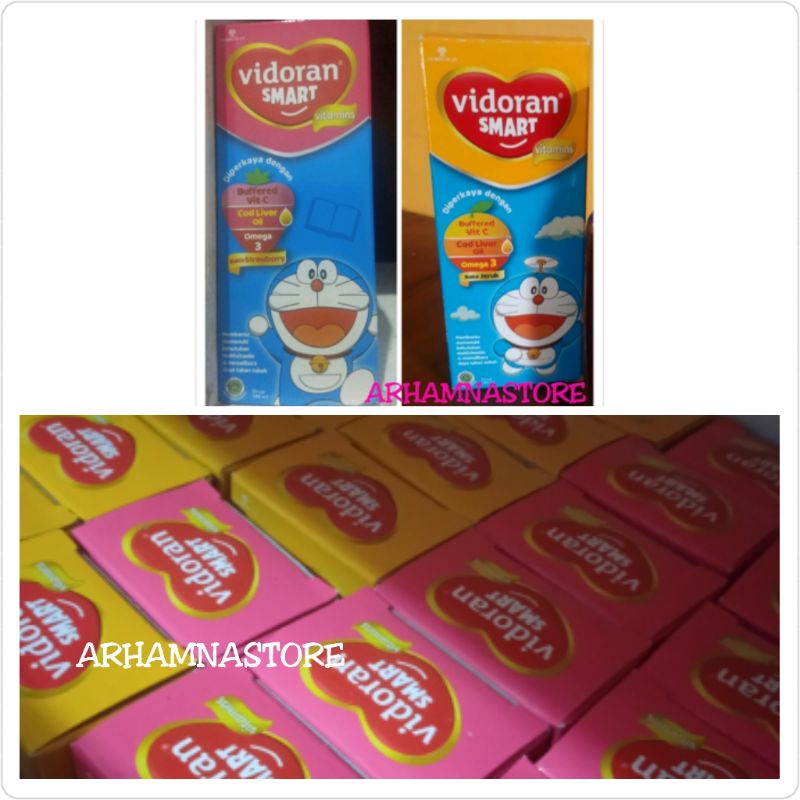 Jual VIDORAN Smart Vitamin Syrup Orange/Strawberry 100ml | Shopee Indonesia