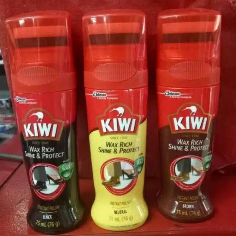Jual KIWI SEMIR SEPATU CAIR OLES 75 ML HITAM COKLAT NETRAL | Shopee Indonesia