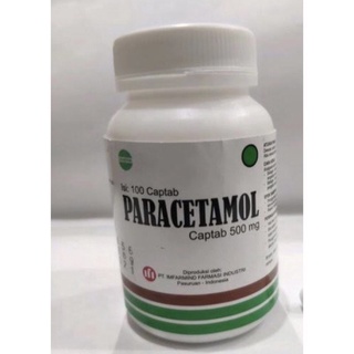Jual PARACETAMOL 500 MG IFI BOTOL ISI 100 KAPLET/paracetamol pot ...